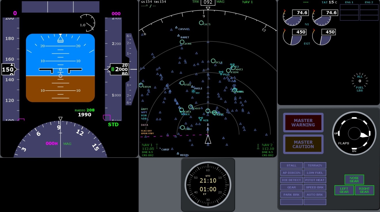 Fixed-Base Flight Simulator (FlightSim) - Barron Associates